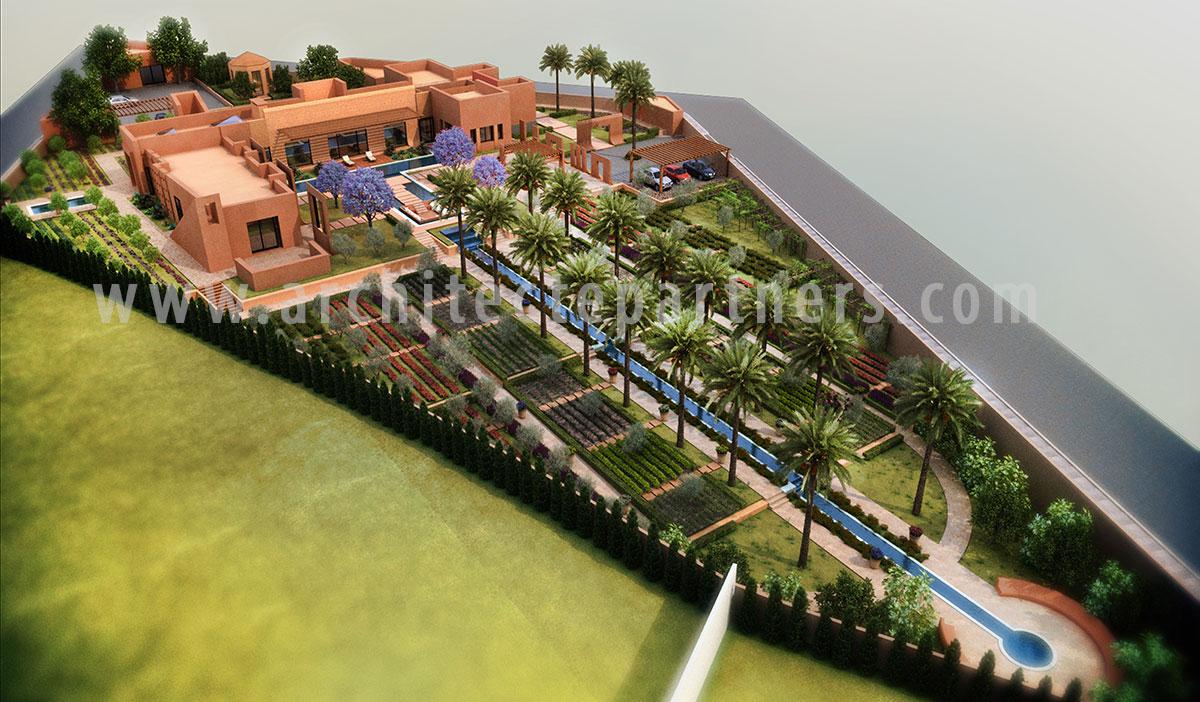 Architecte à Marrakech pour suivie de construction FARM HOUSE Maroc