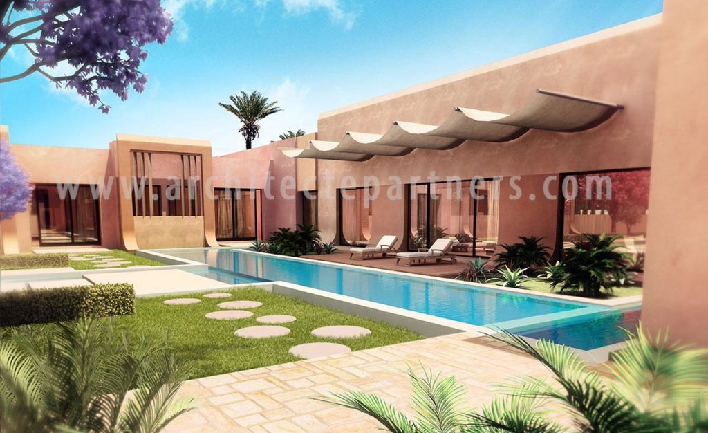 Architecte à Marrakech pour suivie de construction FARM HOUSE Maroc