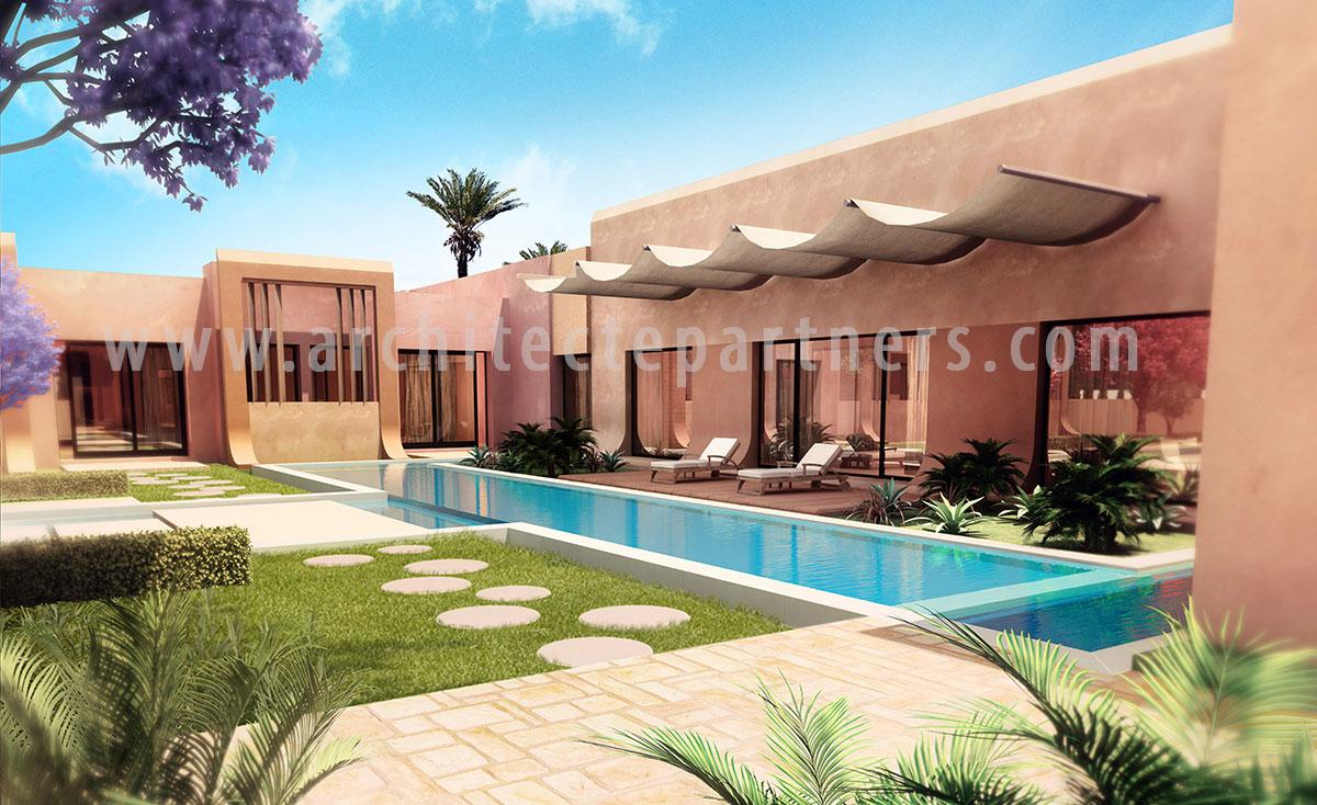 Architecte à Marrakech pour suivie de construction FARM HOUSE Maroc