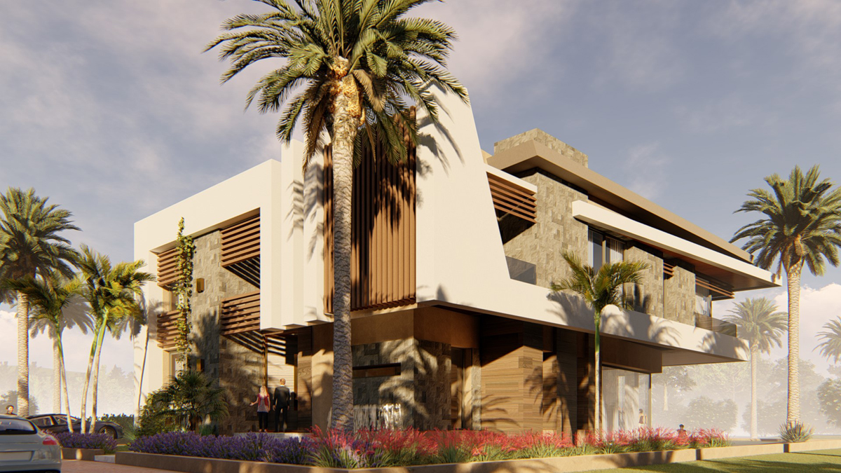Villa Hassan 3D design, Architect for design, followed by construction ...